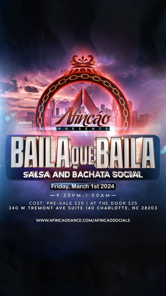 Baila Que Baila Social, Hi-Wire Brewing Charlotte, 1 March to 2 March