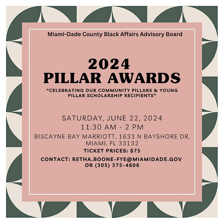 2024 Pillar Awards, Miami Marriott Biscayne Bay, 22 June 2024