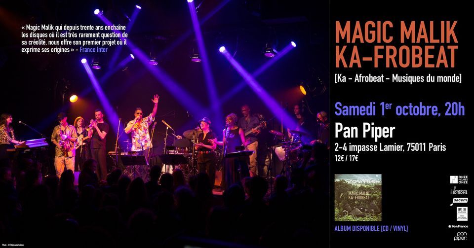Magic Malik Ka-Frobeat I Pan Piper - Paris, Pan Piper Paris, 1 October 2022