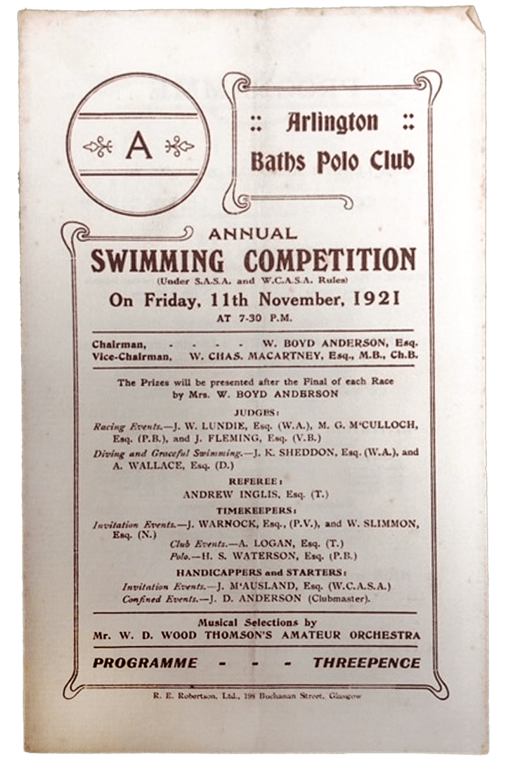 Swimmers in the city : 150 years of the Arlington Baths, The Arlington ...