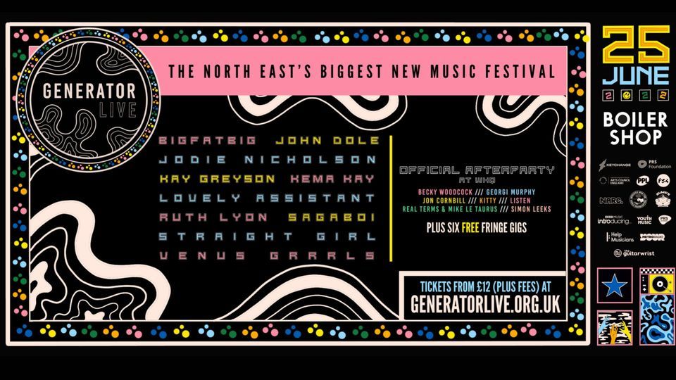 Generator Live Festival 2022, Boiler Shop, Forest Hall, 25 June 2022