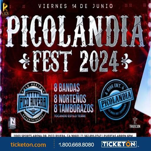 PICOLANDIA FEST 2024, Pico Rivera Sports Arena, 14 June to 15 June