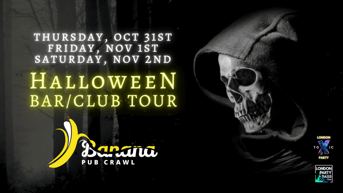 Banana Pub Crawl London - Halloween - Thursday 31st, Zoo Bar & Club ...