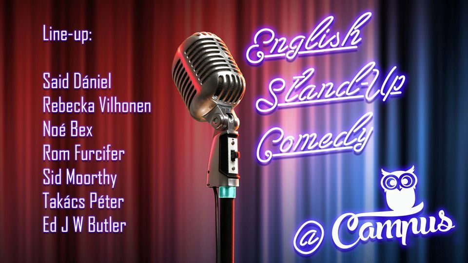 English Stand-Up Comedy @ Campus, Campus Beer&More, Szeged, 26 May 2022