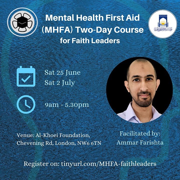 Mental Health First Aid (MHFA) Two-Day Course for Faith Leaders, Al ...