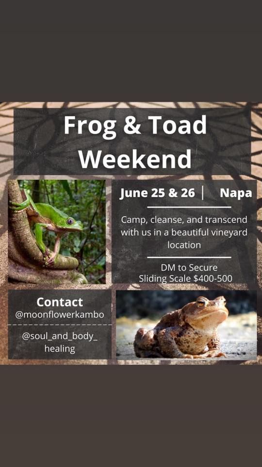 Frog and Toad Ceremony, Napa, California, 25 June to 26 June