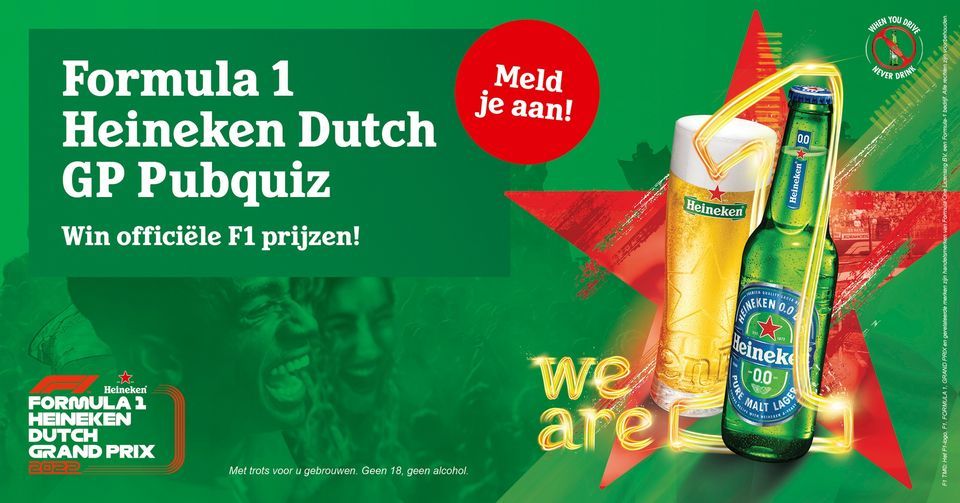 Pubquiz | Formula-1 Heineken Dutch GP pubquiz!, Café 't Fust, Rotterdam ...