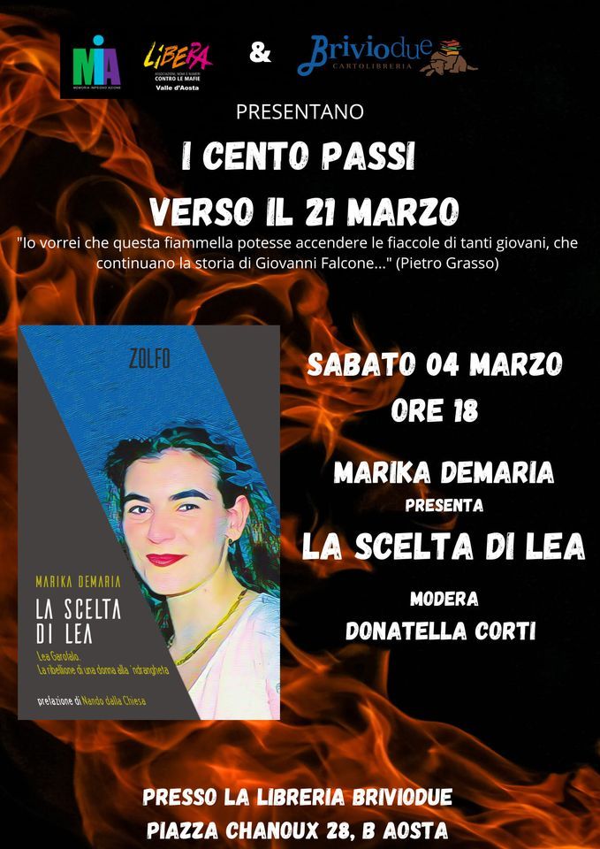 MARIKA DEMARIA presenta LA SCELTA DI LEA , BrivioDue Libreria, Aosta, 4 March 2023