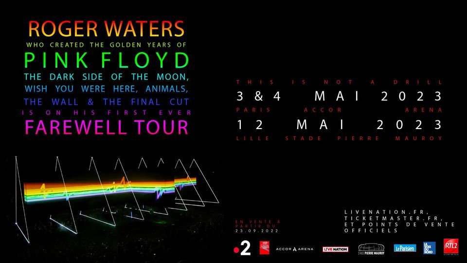Roger Waters: This Is Not A Drill | Accor Arena, Paris - 3 et 4 mai ...