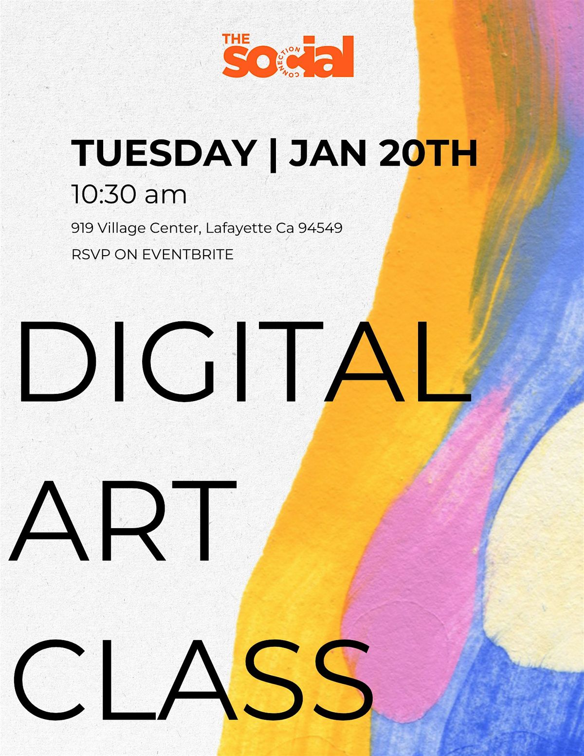 Digital Art Class, The Social Connection, Lafayette, 20 January 2026