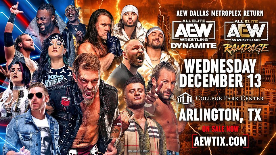 AEW Returns to the Dallas Metroplex with Dynamite LIVE and Rampage on ...