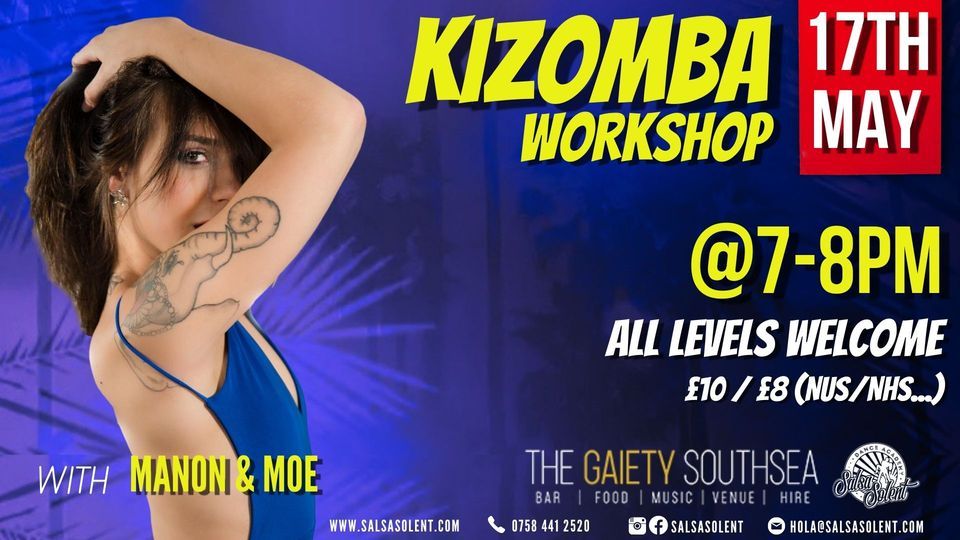 KIZOMBA workshop with Manon Batrel Moe Flex, The Gaiety Southsea, Portsmouth, 17 May 2022