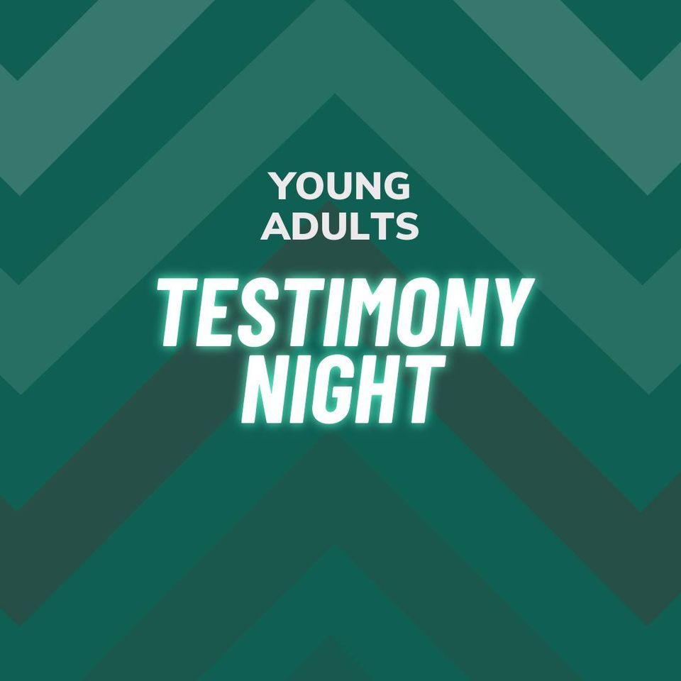 Young Adults Testimony Night, Park Avenue TS10 3LJ Redcar, United ...
