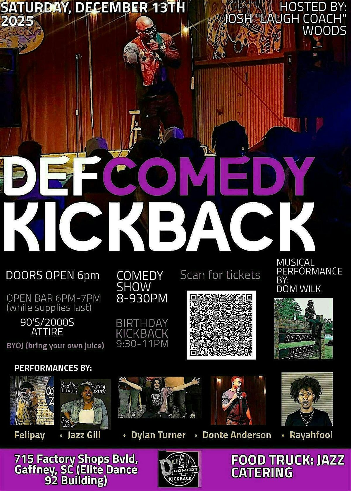 Def Comedy Kickback - Birthday Celebration Hosted by Josh Woods, 715 ...