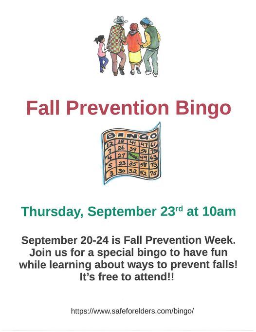 Fall Prevention Bingo, 600 Spraggins Memorial Pkwy, Stockbridge, GA ...