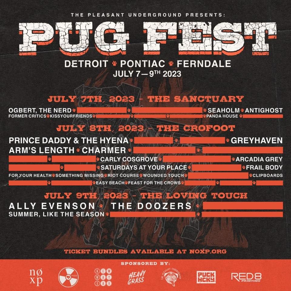 PUG FEST 2023: Night 1, Sanctuary Detroit, Hamtramck, 7 July 2023