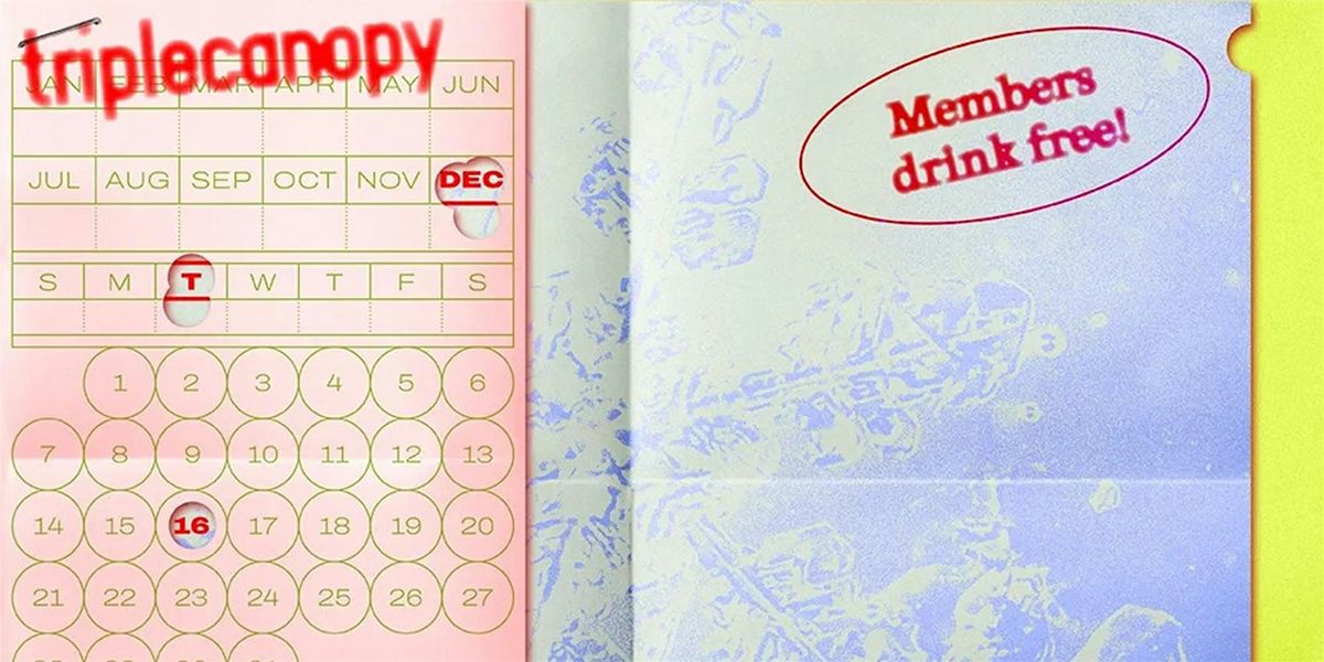 Triple Canopy Holiday Party 2025, Triple Canopy, New York, 16 December 2025