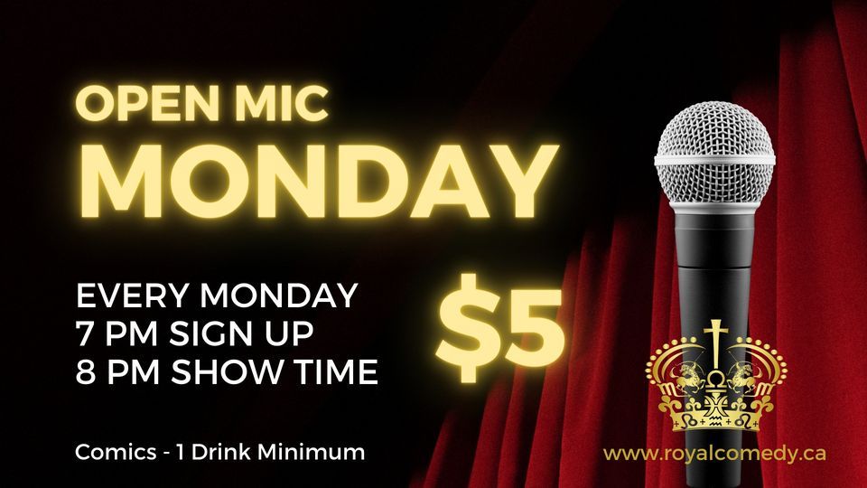 Open Mic Night! - Oct 3rd, The Royal Comedy Theatre Toronto, 3 October 2022