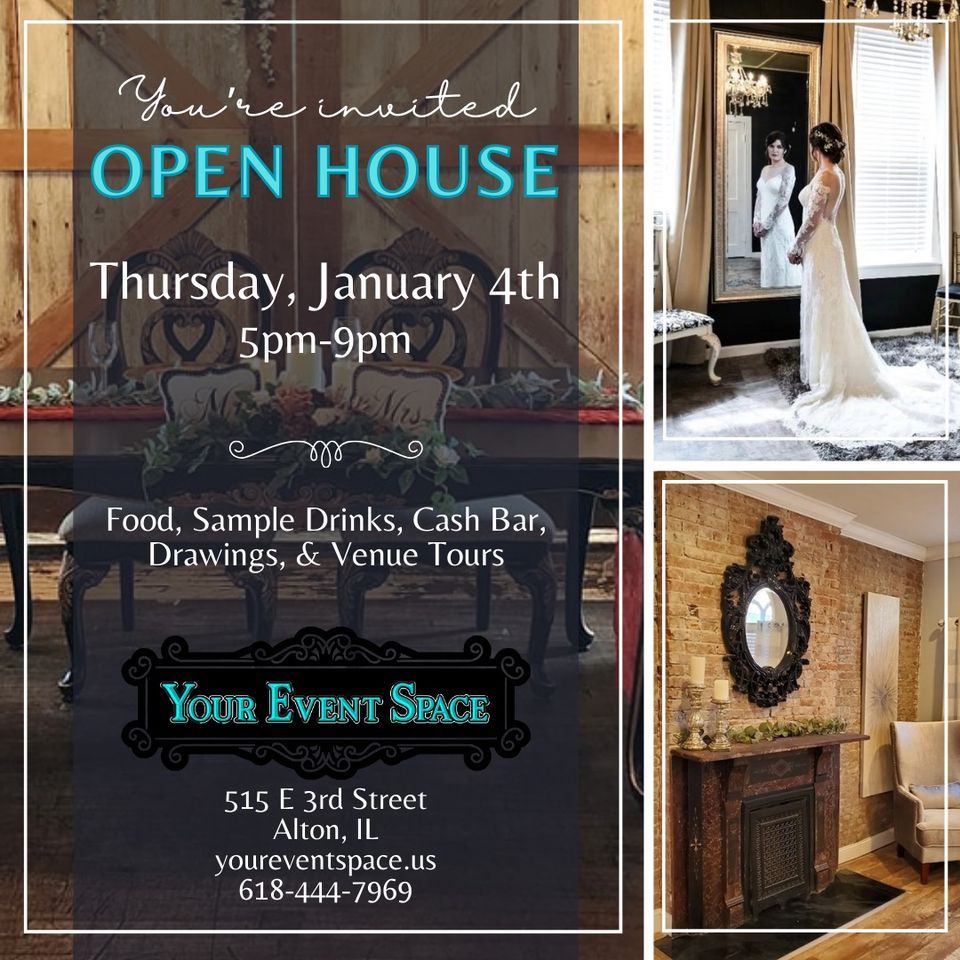 Open House at Your Event Space , Your Event Space -Alton, 4 January 2024