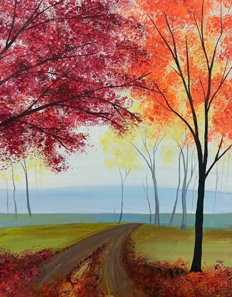 Fall Backroads, Swirlz Art Studio, Clarksville, 6 October 2022