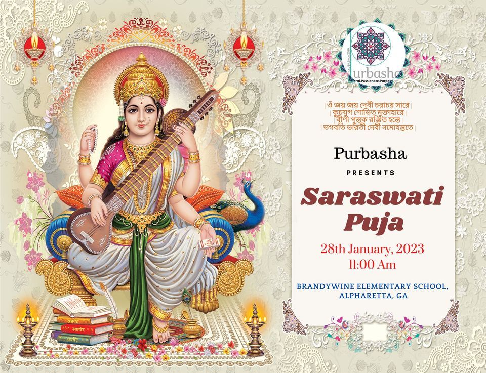 Purbasha Saraswati Pujo 2023, Brandywine Elementary, Alpharetta, 28 ...