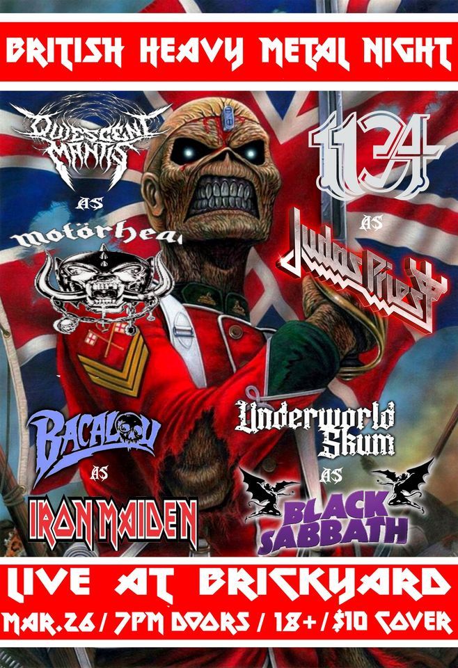 British Heavy Metal Night - Covers of Motorhead, Black Sabbath, Iron ...