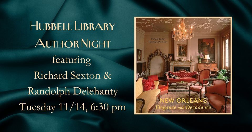 Author Night: Elegance & Decadence, 725 Pelican Ave, New Orleans, LA ...