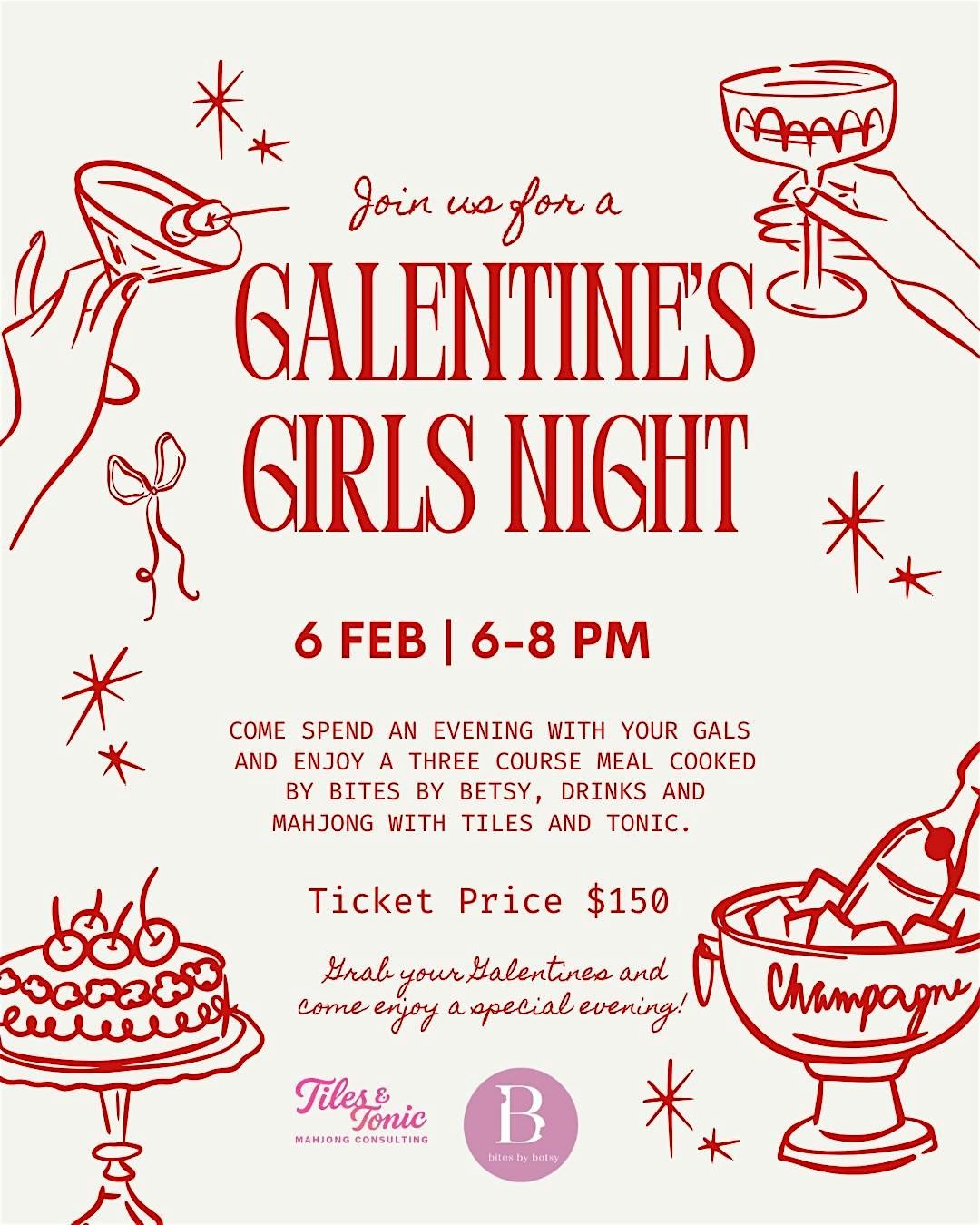 Galentines Mahjong and Dinner, 7130 Pine St, Chagrin Falls, 6 February 2026