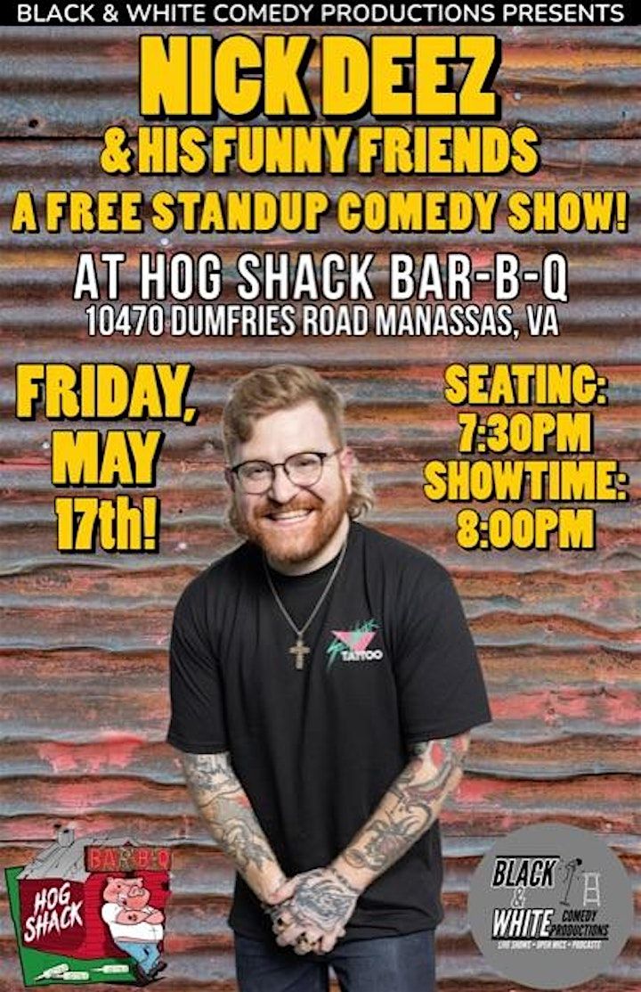 FREE Standup Comedy Showcase! At Hog Shack Bar-B-Q, Hog Shack Bar-B-Q ...