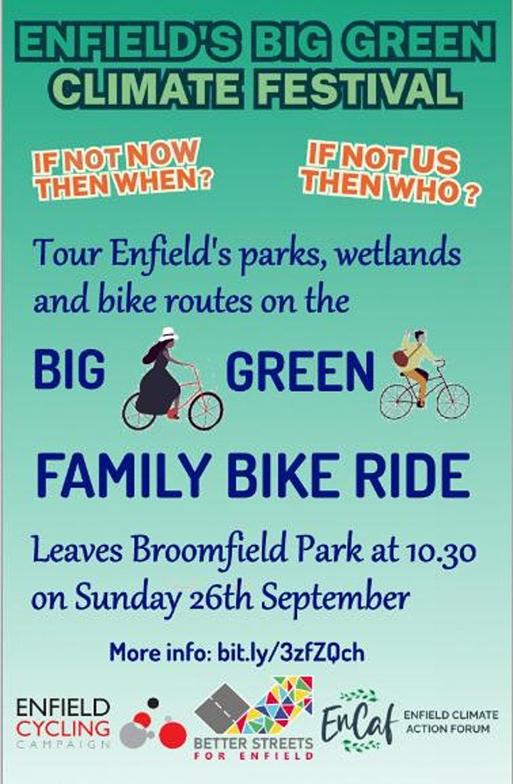 Enfield’s Big Green Family Bike Ride, Broomfield Park, London, 26 ...