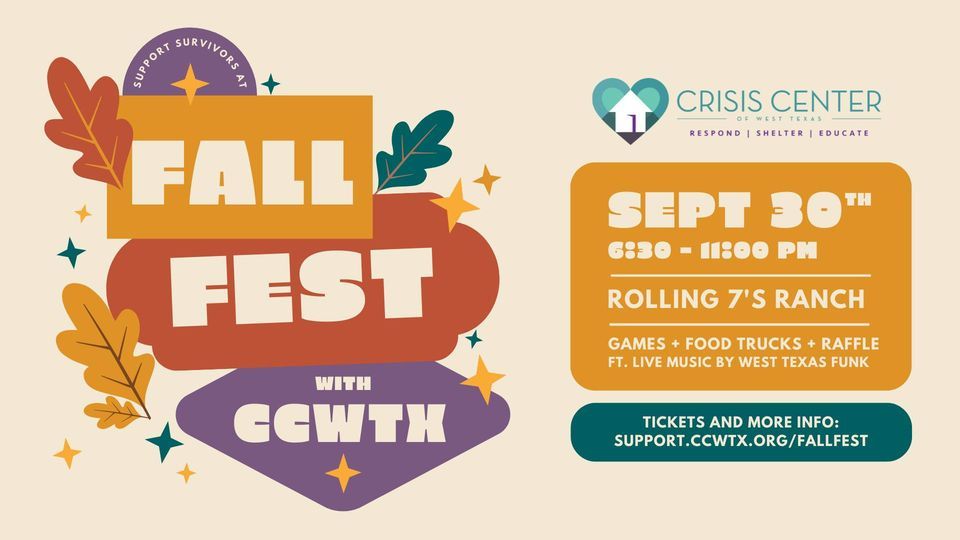 Fall Fest with CCWTX, Rolling 7's Ranch Event Center, Odessa, 30 ...