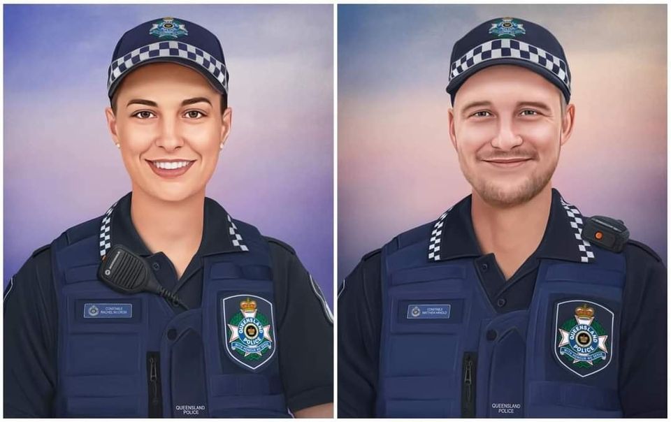 Memorial for Constables Matthew Arnold and Rachel McCrow, Warragul RSL ...