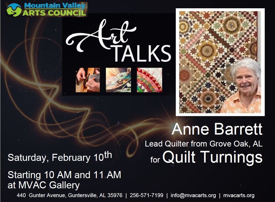 Quilt Turning with Anne Barrett, 440 Gunter Avenue Guntersville, AL ...