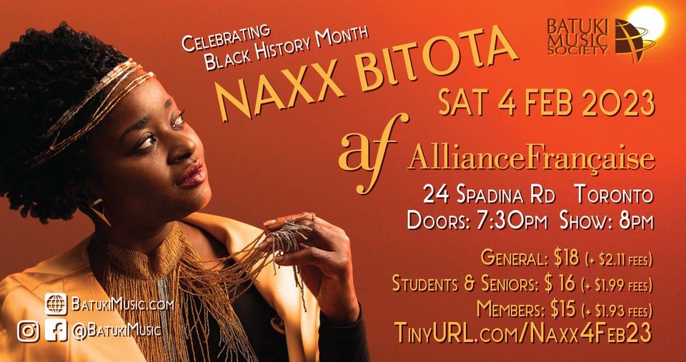 Naxx Bitota Concert Toronto, Alliance Française de Toronto, 4 February 2023