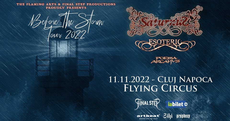 Saturnus / Esoteric / Poema Arcanus live in Cluj Napoca - Flying Circus ...