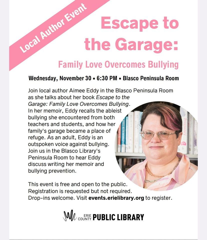 Bullying prevention talk and book signing, Erie County Public Library ...