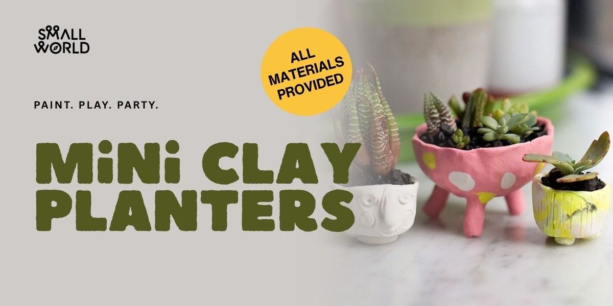 Mini Clay Planters, The Cult Terra: Pune, 18 January to 1 February