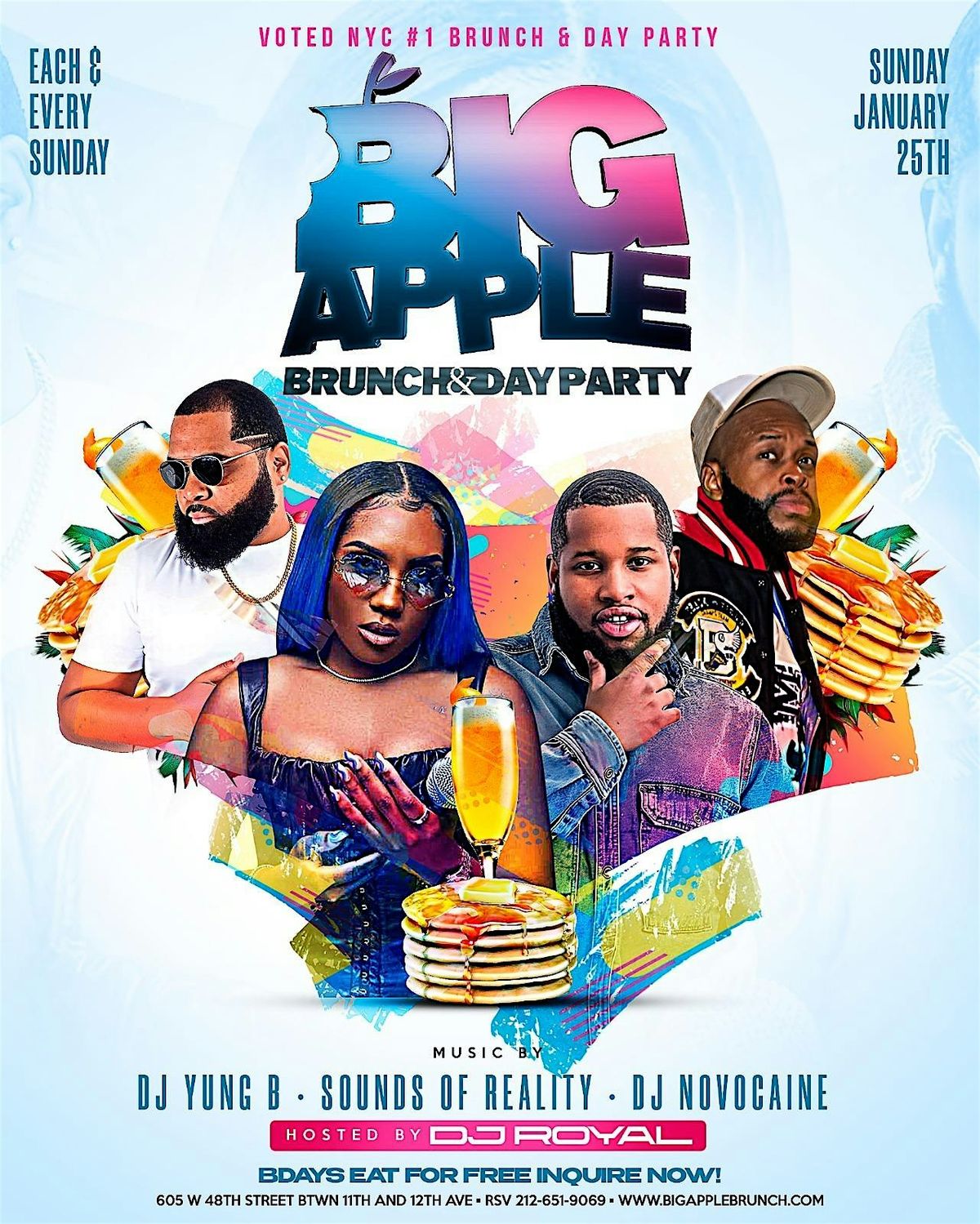 Brunch So Hard At The Big Apple Brunch, HK Hall, New York, 25 January 2026