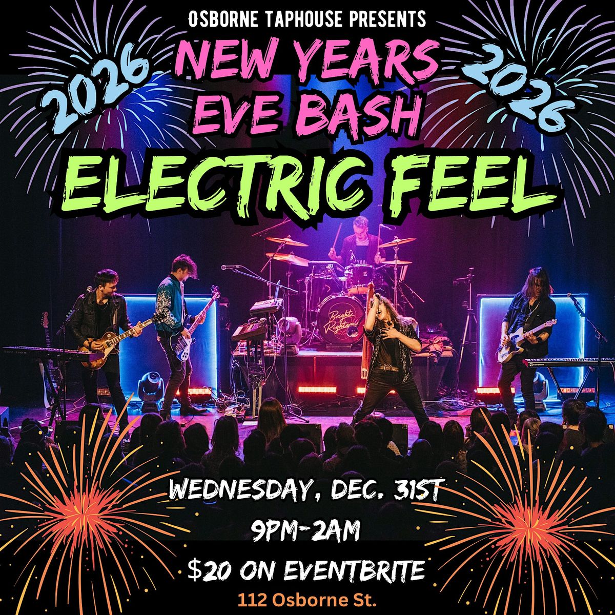 New Years Eve Bash with Electric Feel, The Osborne Taphouse, Winnipeg ...