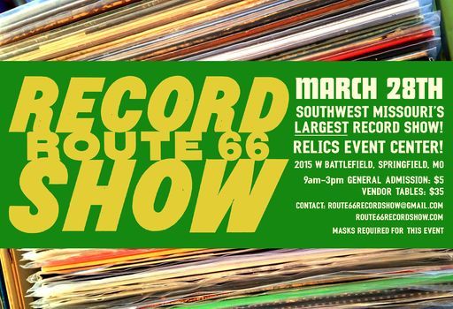 ROUTE 66 RECORD SHOW, Relics Event Center, Republic, 28 March 2021