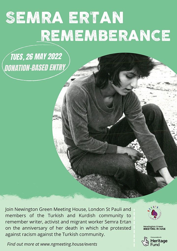 Semra Ertan Remembrance Event, Newington Green Meeting House, London ...