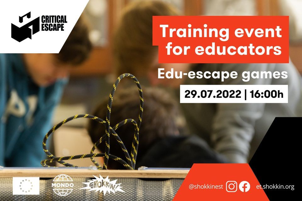 “Critical Escape” Training event for youth workers and educators in ...