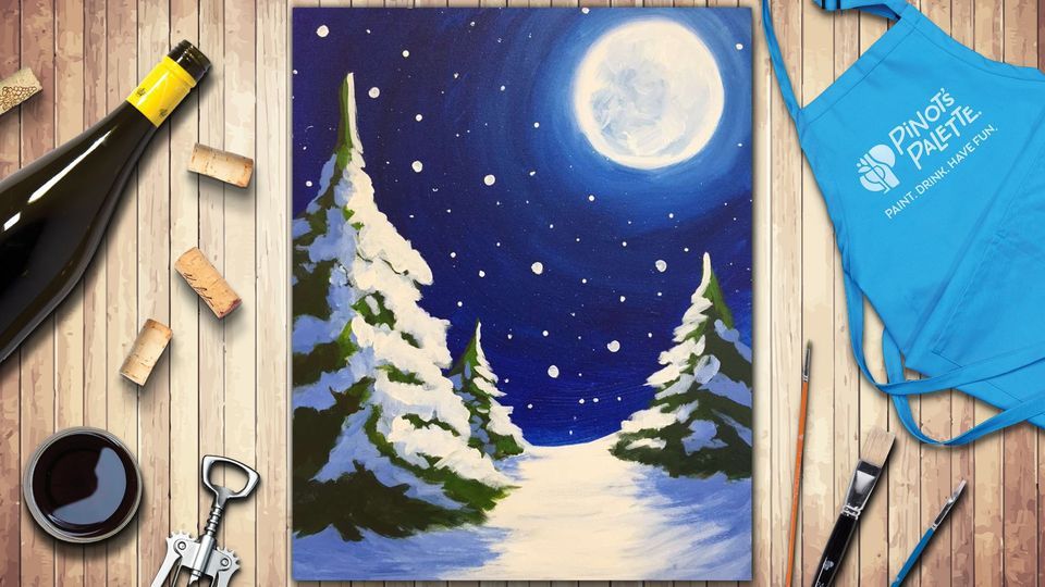 Alpine Moon Paint and Sip Event, Pinot's Palette Short North, Columbus ...