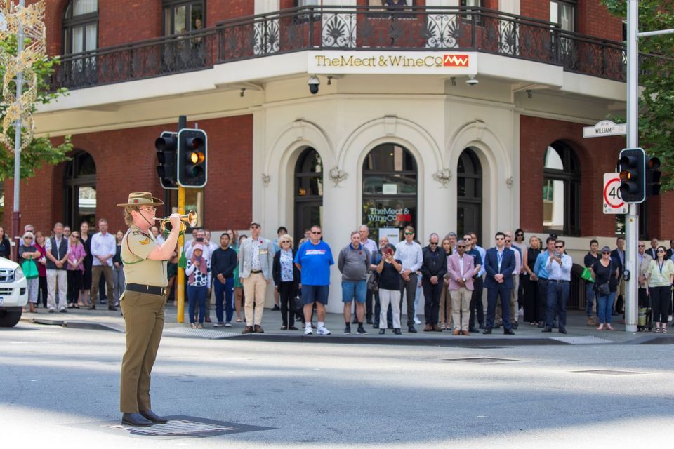 Remembrance Day Last Post Activity, Perth CBD, 11 November 2022