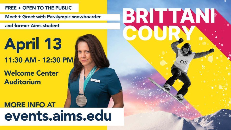 Brittani Coury: Paralympic Athlete Presentation , Aims Community ...