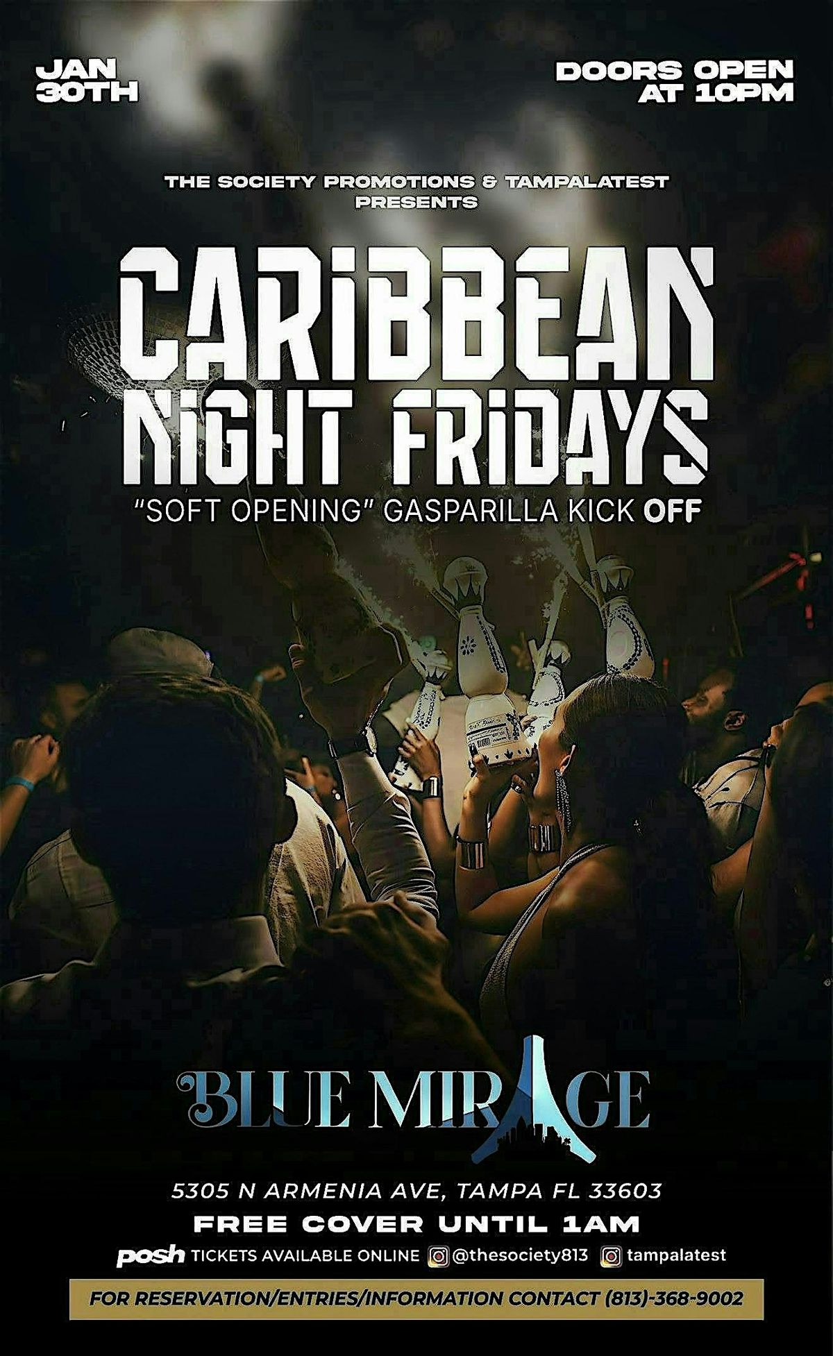 Gasparilla Kick Off - Blue Mirage Soft Opening, Blue Mirage Nightclub ...