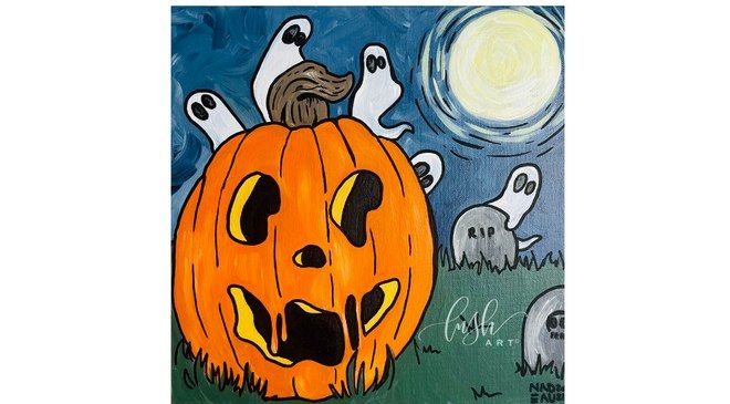 Jack o Lantern Paint Class - Perry, Paint with Lush Art, Perry, 6 ...