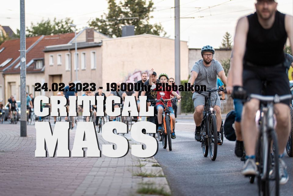 Critical Mass Magdeburg Februar 2023, Elbbalkon, Magdeburg, 24 February 2023