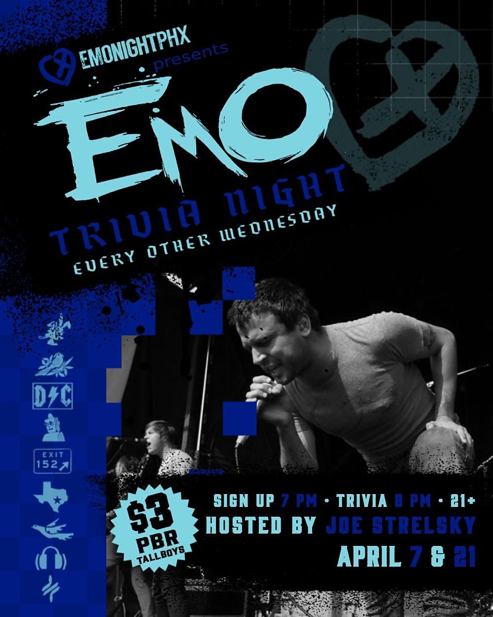 EMO TRIVIA NIGHT, The Rebel Lounge, Phoenix, 19 May 2021