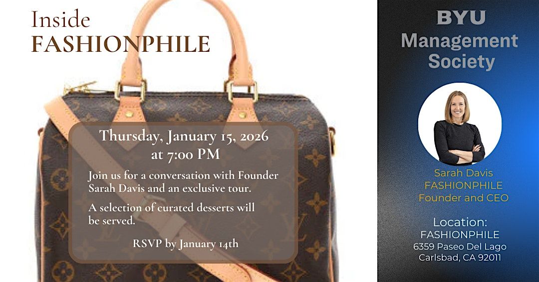 Inside FASHIONPHILE ~ An Evening with Founder & CEO, Sarah Davis ...